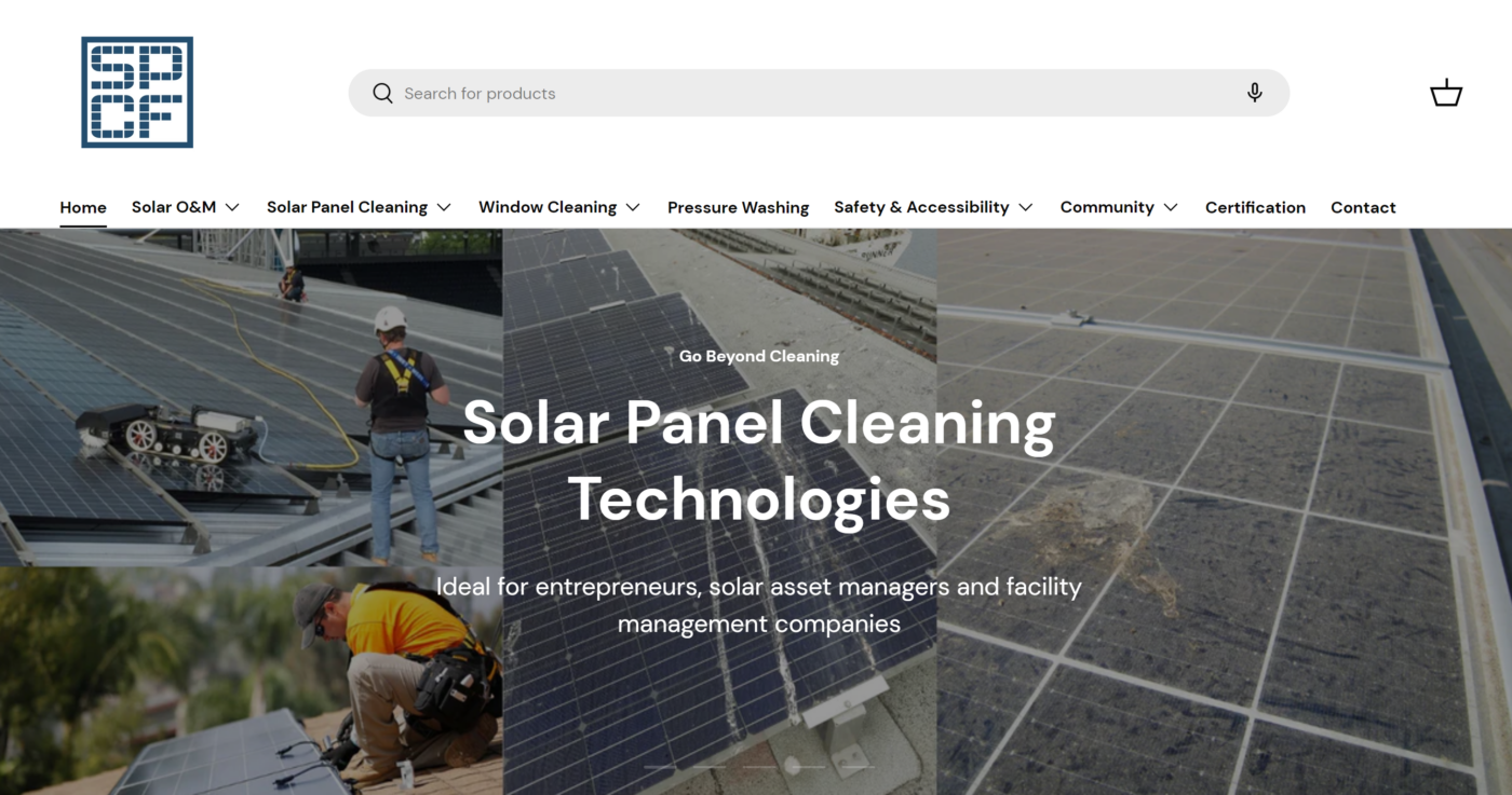 1st Solar Panel Cleaning Equipment Store Launches! - Soilar Technologies